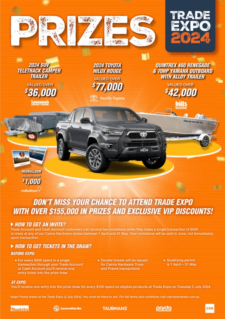 Cairns Hardware Trade Expo IS BACK! - Cairns Hardware